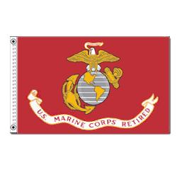 Marine Corps Retired Flag | FlagandBanner.com
