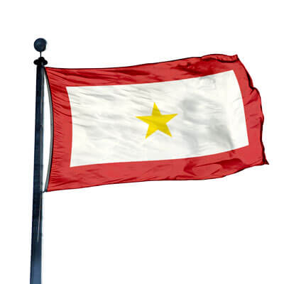 3x5 Gold Star Service Flag | FlagandBanner.com