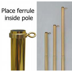 Gold Adjustable Pole | FlagandBanner.com