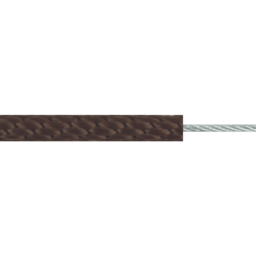 Brown Halyard Wire Core Rope 3/8 in | FlagandBanner.com