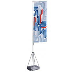T-Pole Basic Single Arm Banner Stand w/ Base | FlagandBanner.com