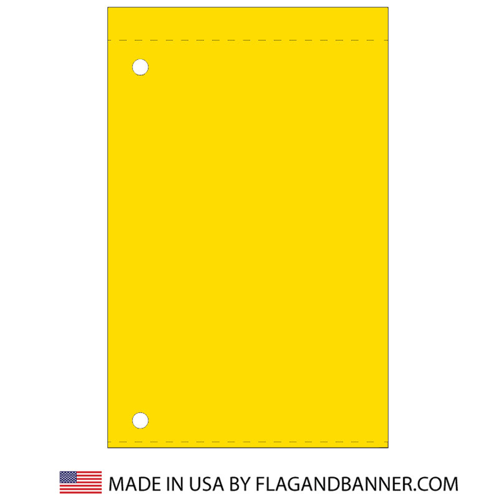 FM Yellow Nylon Drape Banner, 2 ft x 6 ft | FlagandBanner.com