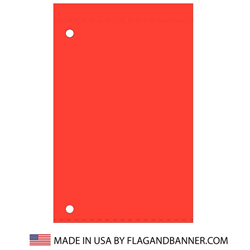 Warm Red Nylon Drape Banner, 2-1/2 ft x 6 ft | FlagandBanner.com