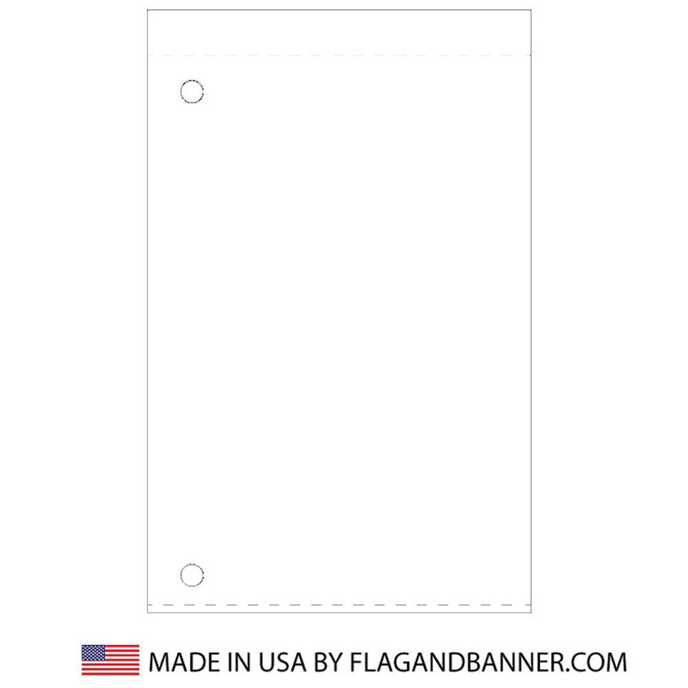 Nylon White Solid Color Drape Banner | FlagandBanner.com
