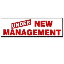 Under New Management Banner | FlagandBanner.com