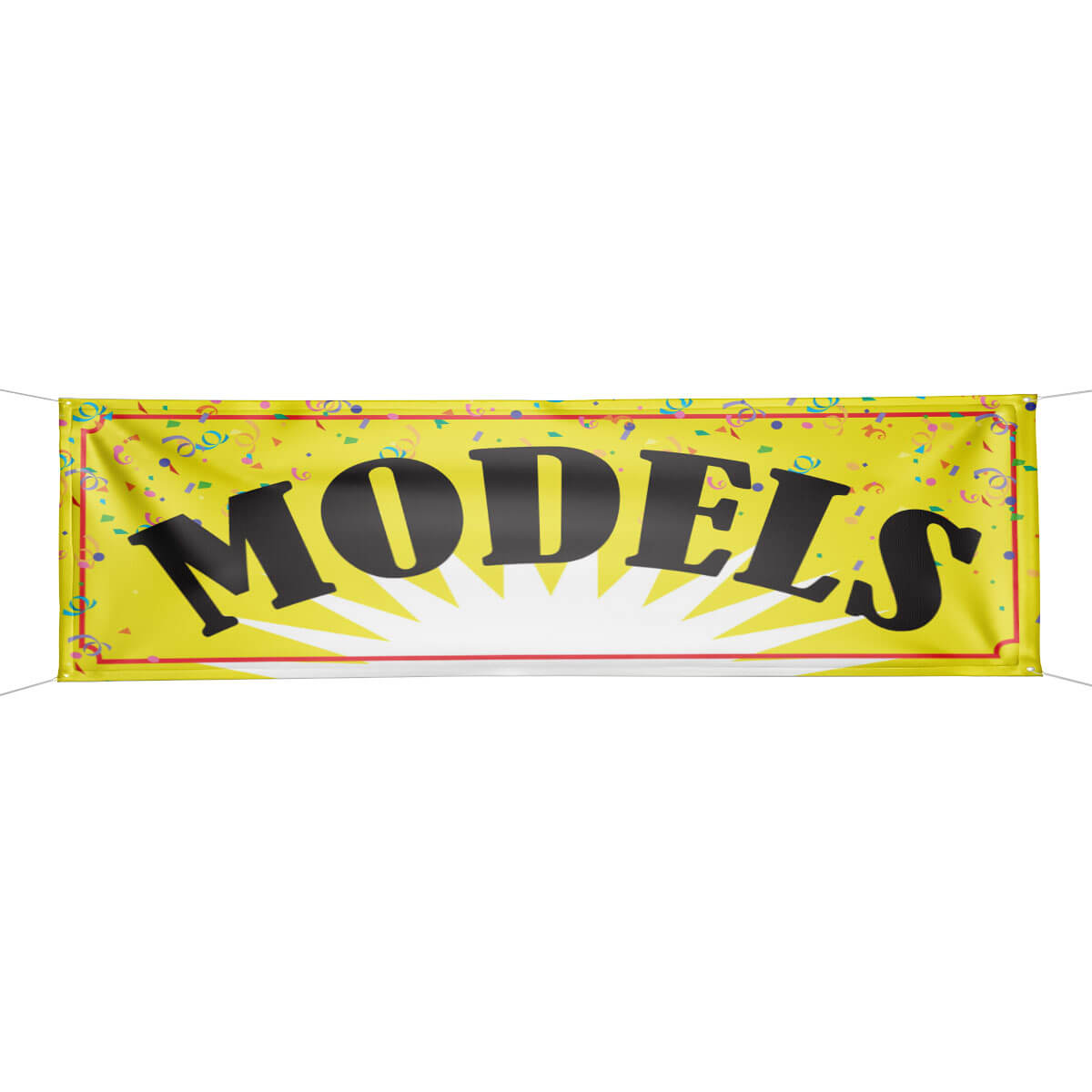 Models banner | FlagandBanner.com