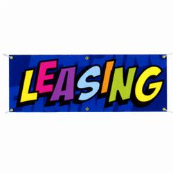Comic Book Style Leasing Banner | FlagandBanner.com