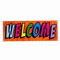 Comic Book Style Welcome Banner | FlagandBanner.com
