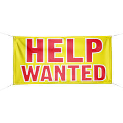 Help Wanted Banner | FlagandBanner.com