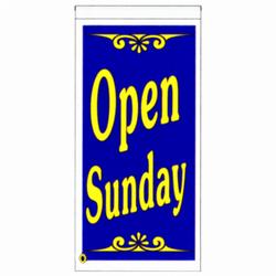 Open Sunday Banner | FlagandBanner.com
