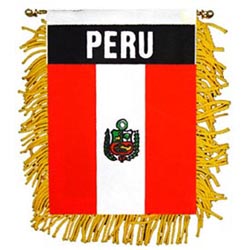 Peru Mini Banner | FlagandBanner.com