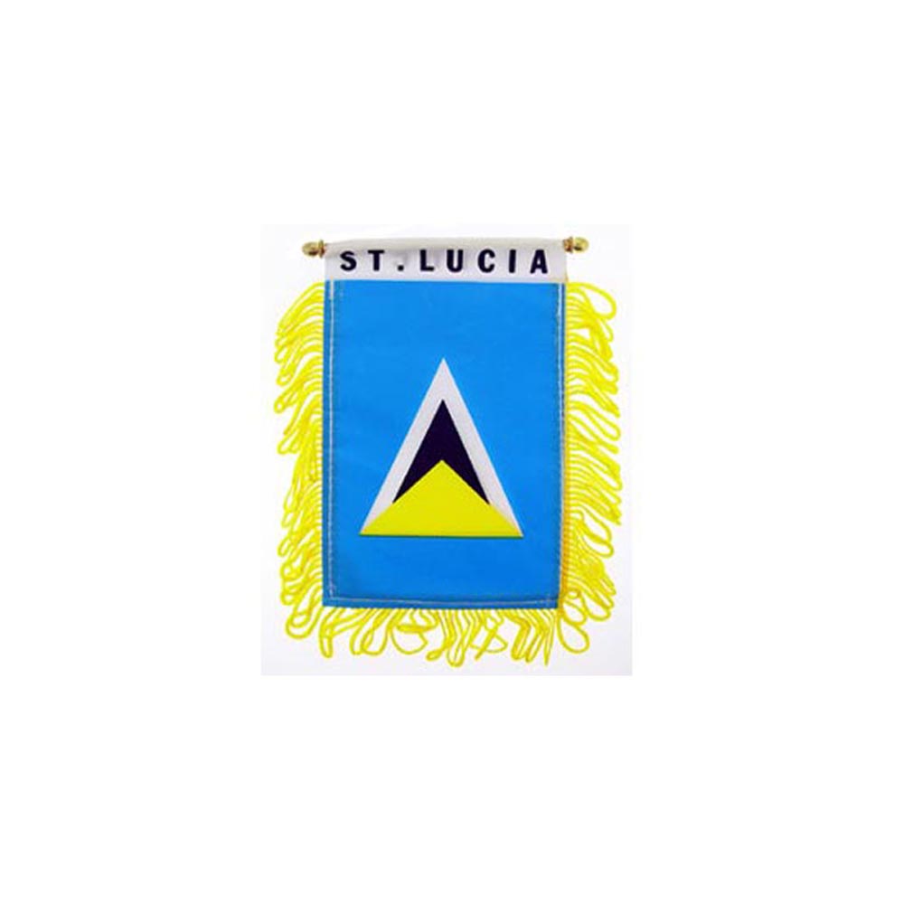 St. Lucia Mini Banner | FlagandBanner.com