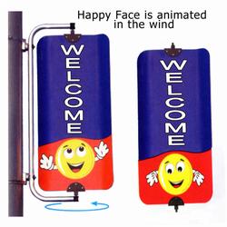 Welcome Cyclone Spinning Sign | FlagandBanner.com