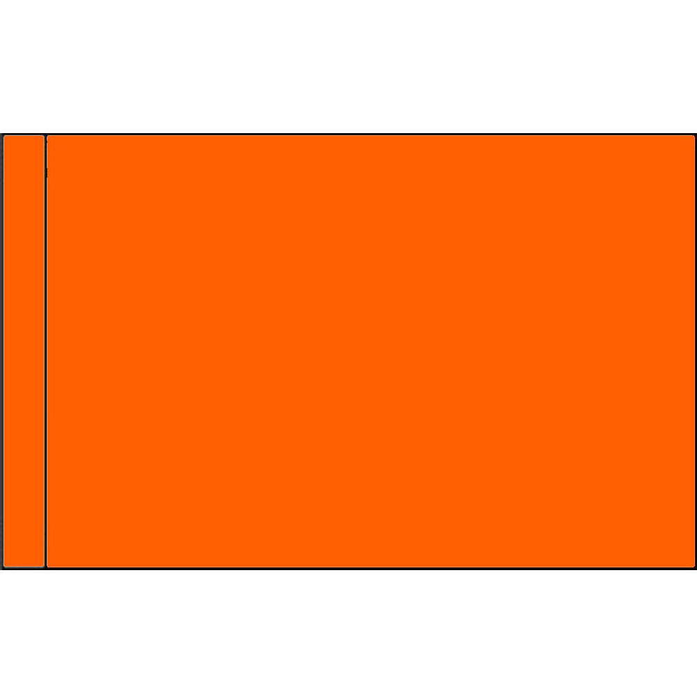 Color Flag with Pole Hem: International Orange | FlagandBanner.com