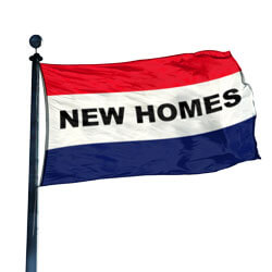New Homes flag | FlagandBanner.com