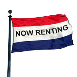 Now Renting flag | FlagandBanner.com