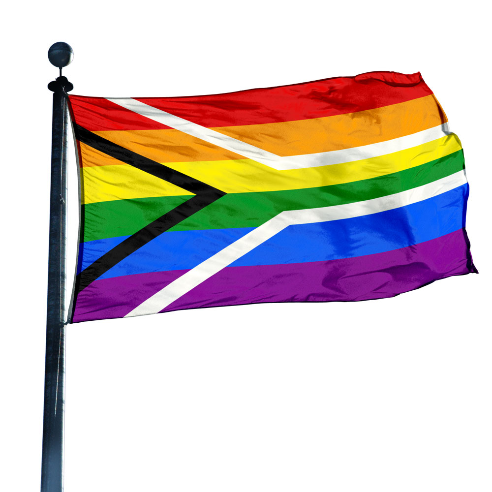 South African Rainbow Pride Flag (3 ft. x 5 ft.) | FlagandBanner