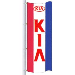 KIA Dealer Single Sided Drape Flag | FlagandBanner.com