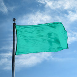 Color Flag: Aqua | FlagandBanner.com