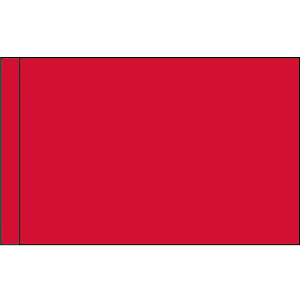 Color Flag with Pole Hem: Old Glory Red | FlagandBanner.com