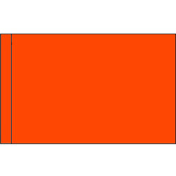 Color Flag: Orange with Pole Hem | FlagandBanner.com