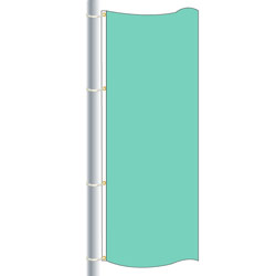 Nylon Aqua Drape Flag | FlagandBanner.com