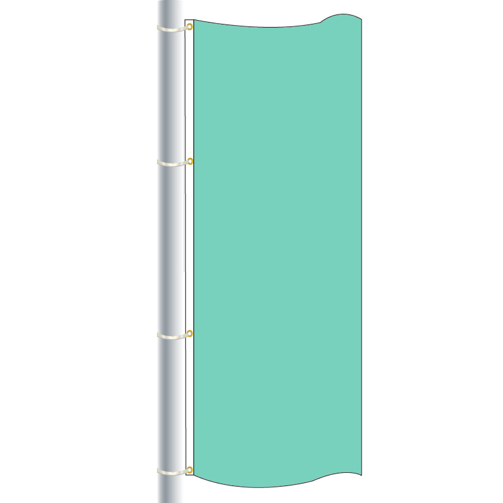 Nylon Aqua Drape Flag | FlagandBanner.com