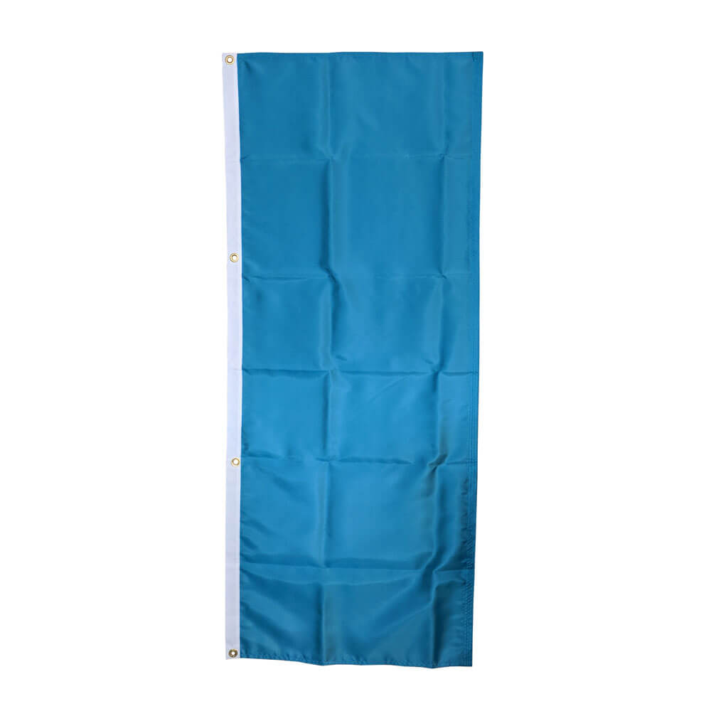 Teal Color Drape Flag (4 ft x 10 ft) | FlagandBanner.com