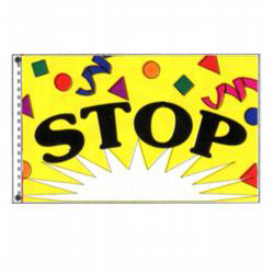 Stop Flag | FlagandBanner.com