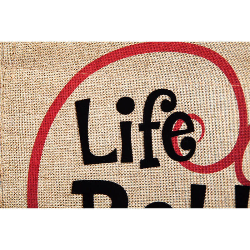 Life is Better with Cat Burlap Garden Banner (12-1/2 in x 18 in ...