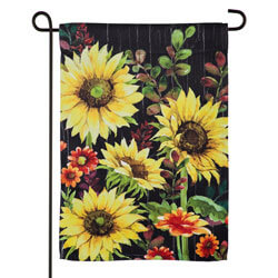 Fall Sunflowers Garden Suede Flag (12.5 in.x 18 in.) | FlagandBanner.com