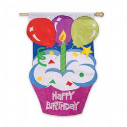 Birthday Cupcake Banner | FlagandBanner.com