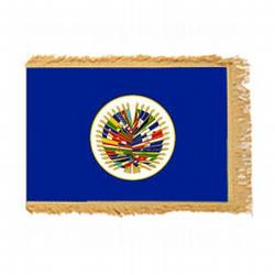 Organization of American States (OAS) Fringed Flag with Pole Hem ...