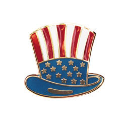 Uncle Sam Hat Lapel Pin | FlagandBanner.com