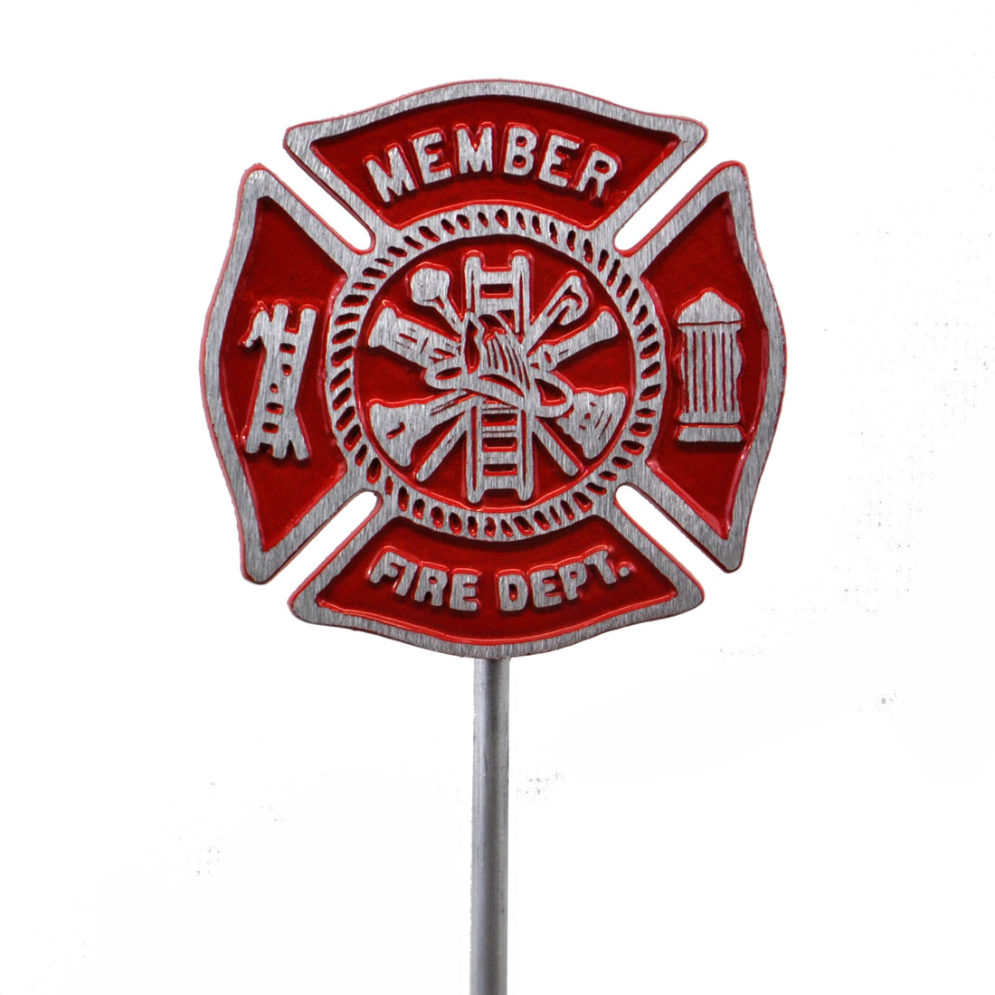 Grave Marker for Fireman (Faced Aluminum) | FlagandBanner.com