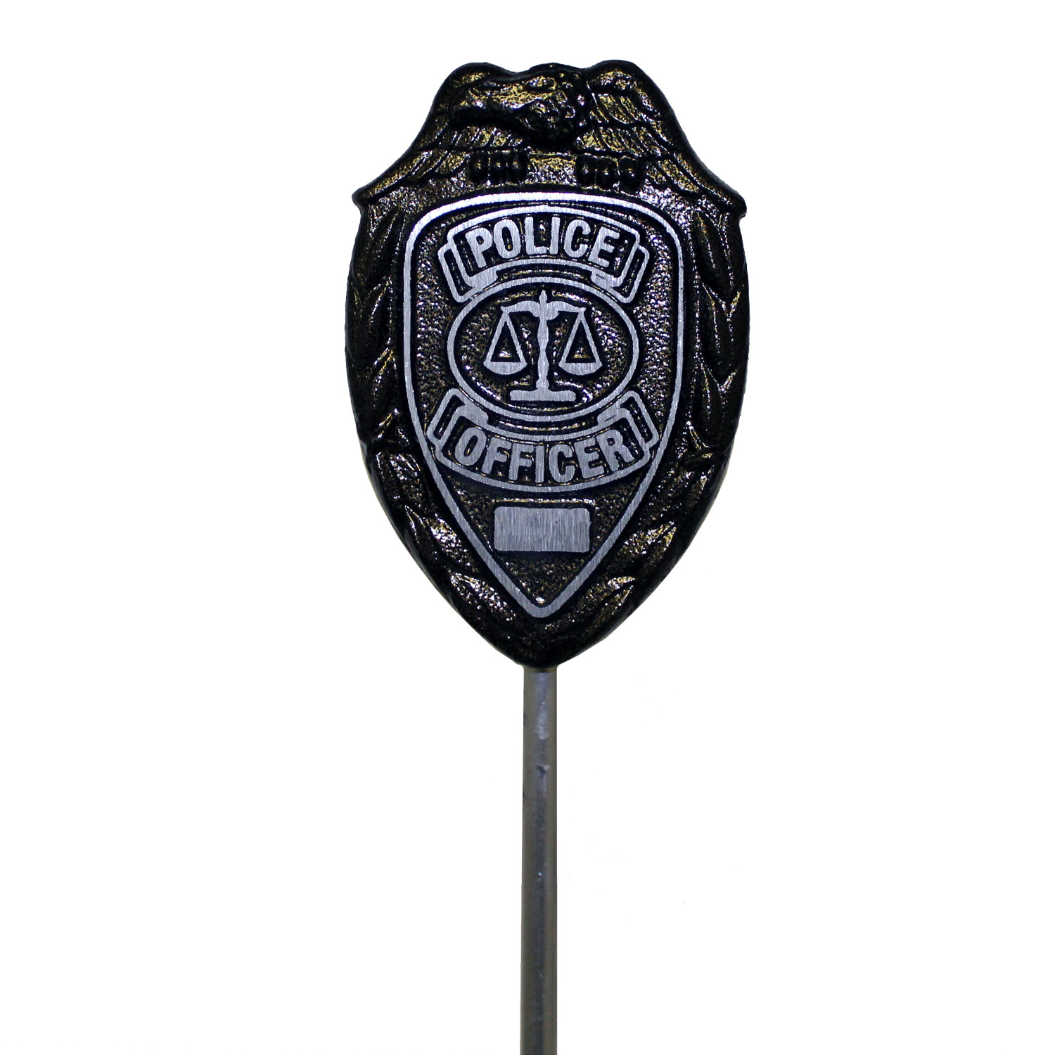 Grave Marker for Police Officer (Faced Aluminum) | FlagandBanner.com