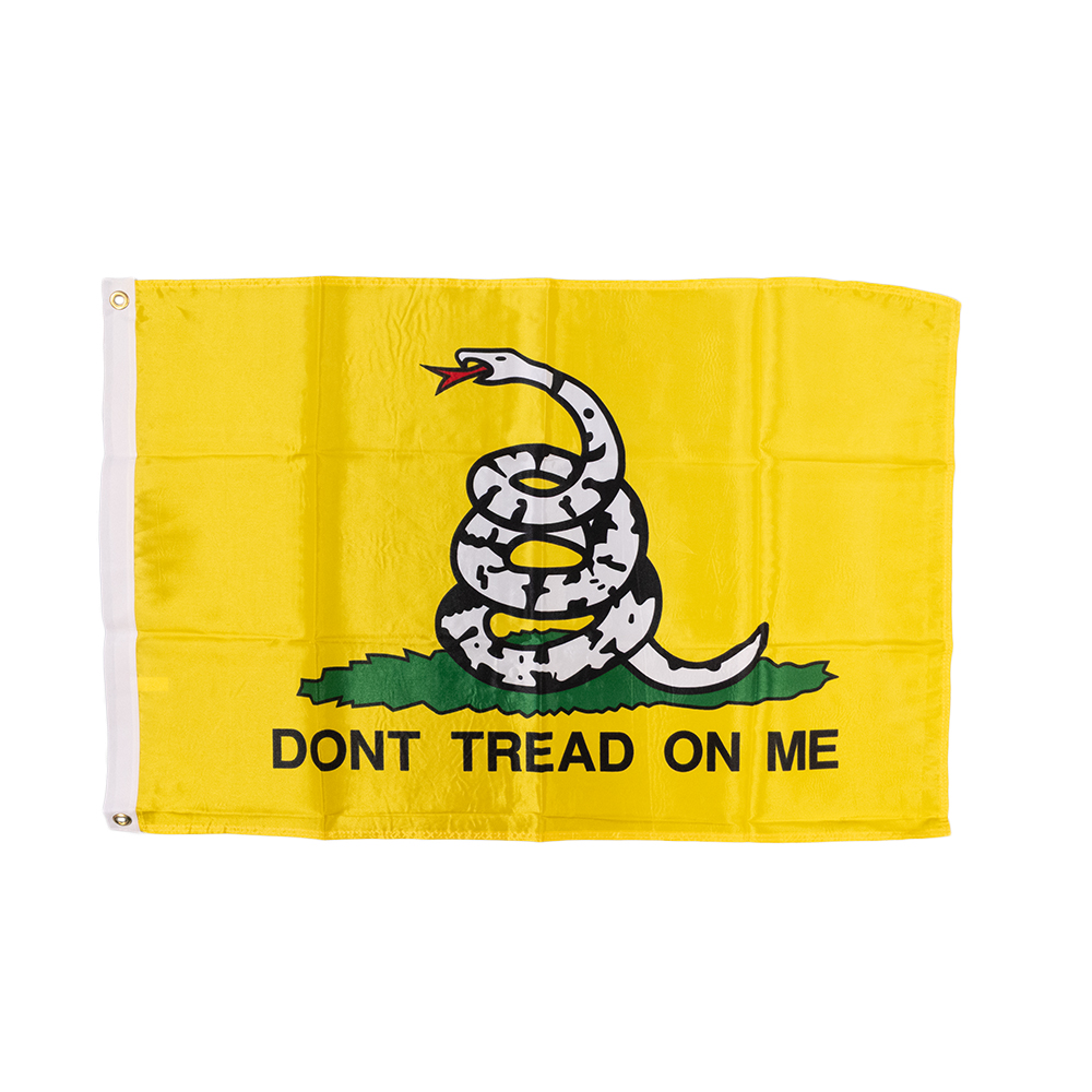 White Snake Gadsden Flag (2 ft. x 3 ft.) | FlagandBanner.com