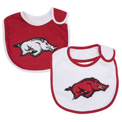 Arkansas Razorbacks Infant Bib Set | FlagandBanner.com
