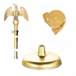 Gold Pole Kit for United States Flag | FlagandBanner.com