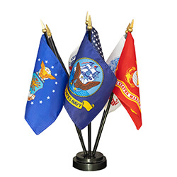 Armed Forces Miniature Flag Kit | FlagandBanner.com