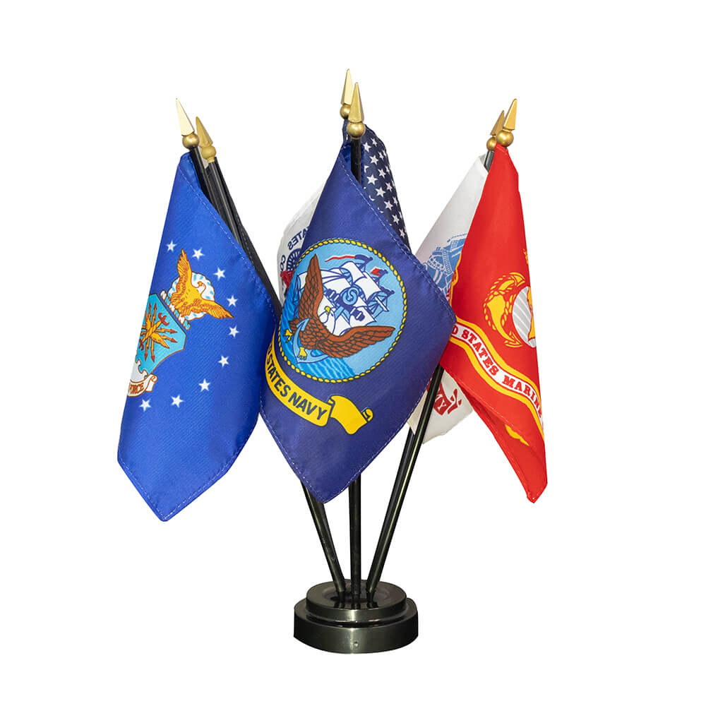 Armed Forces Miniature Flag Kit | FlagandBanner.com