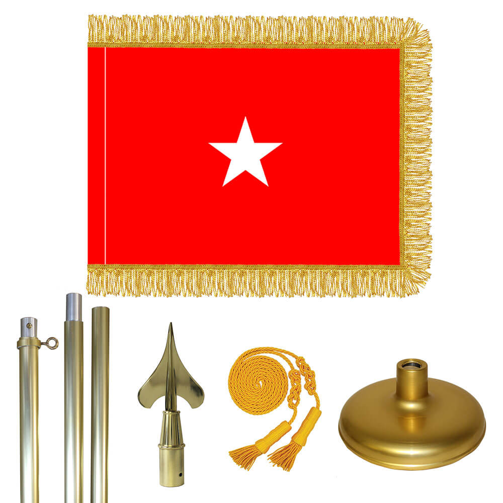 Brass Army Brigadier General Flag Kit | FlagandBanner.com