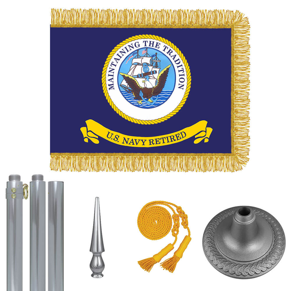 Navy Retired Flag Kit | FlagandBanner.com