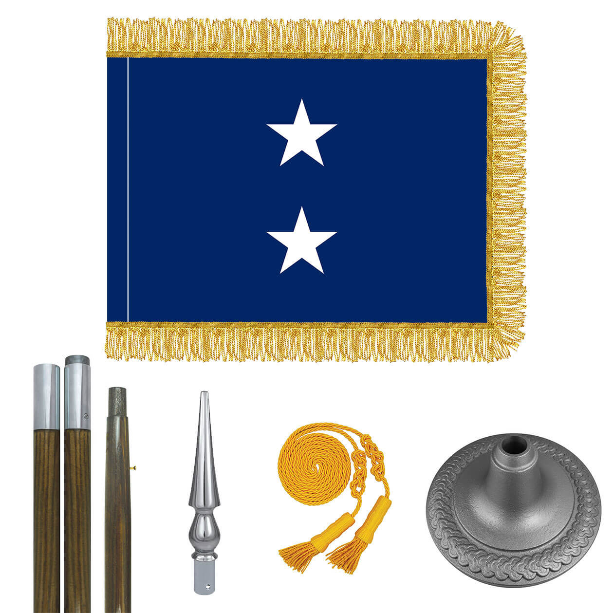 Navy Rear Admiral Upper Half Flag Kit | FlagandBanner.com