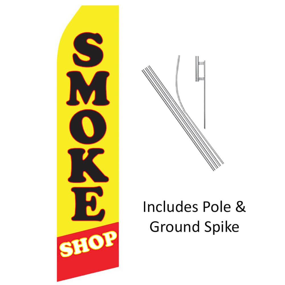 Smoke Shop Swooper Flag Kit, FBPP0000013595 | FlagandBanner.com