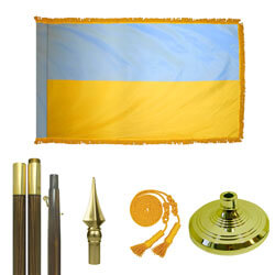Standard Ukraine Flag Kit | FlagandBanner.com
