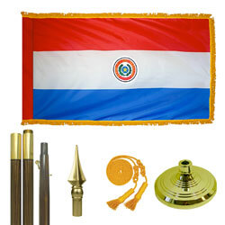 Republic of Paraguay Standard Flag Kit | FlagandBanner.com