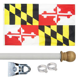Maryland Standard House Flag Kit | FlagandBanner.com