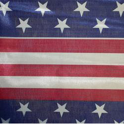 White Stripe Flag Sheer Fabric | FlagandBanner.com