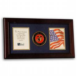 Marine Corps Frame for Two Photographs | FlagandBanner.com